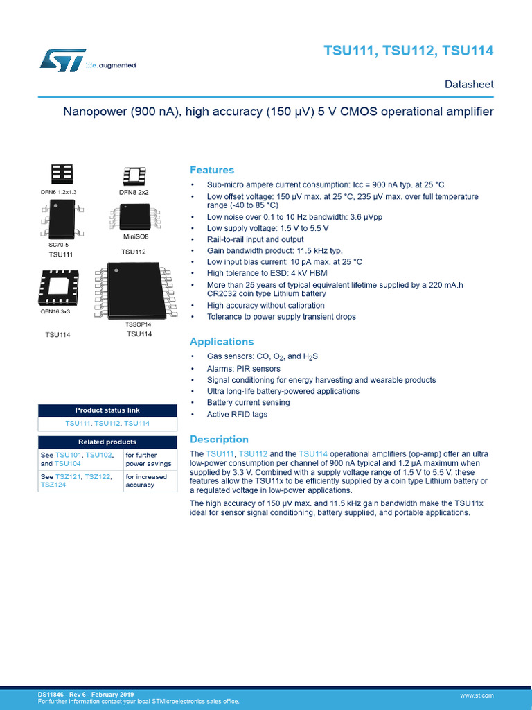 Tsu 111 | PDF | Operational Amplifier | Amplifier