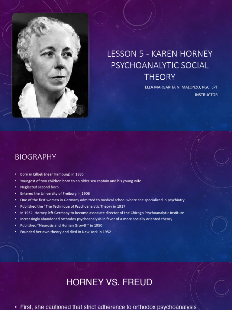 Karen Horney Psychoanalytic Social Theory | PDF | Psychoanalysis | Neurosis