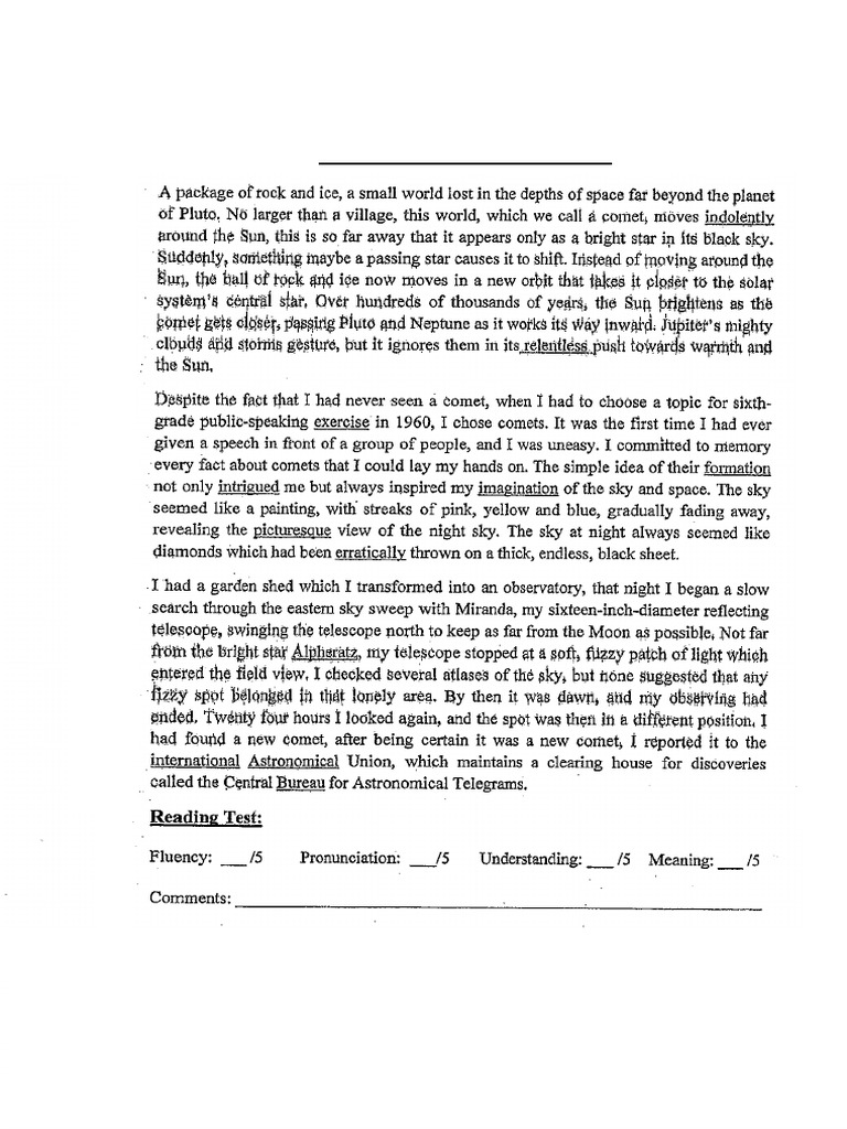 Year 8 Comprehension II | PDF