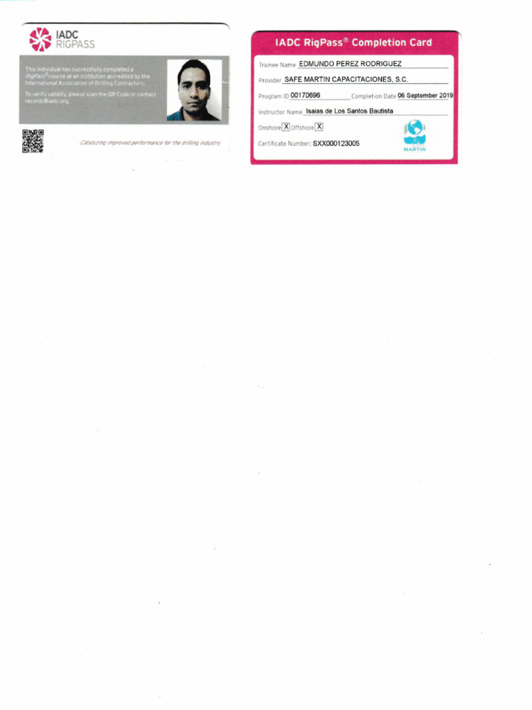 Rig Pass | PDF