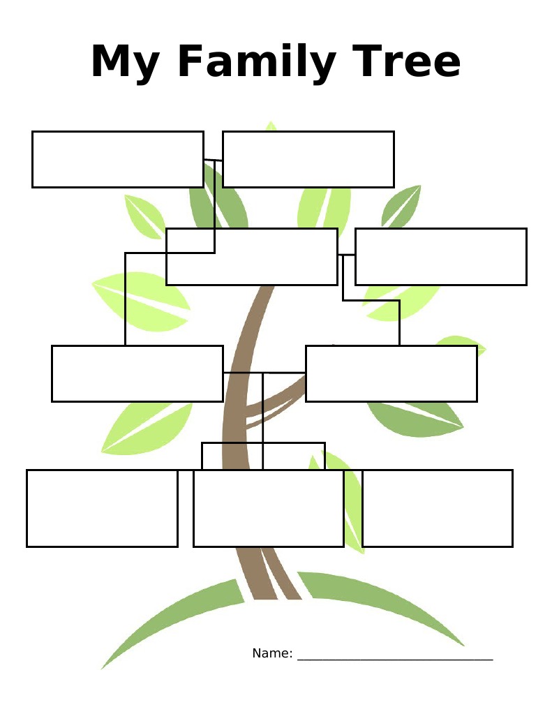 My Family Tree Template | PDF
