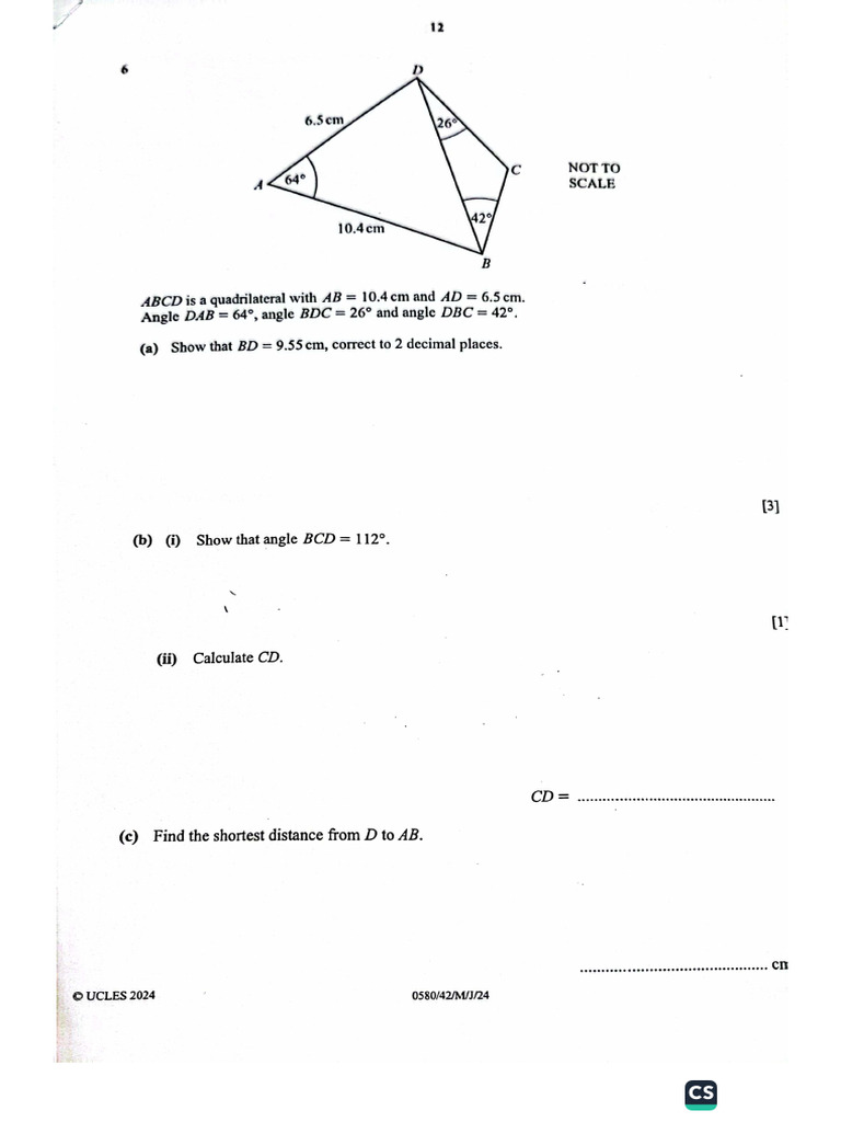 Trignometry Test Practice | PDF