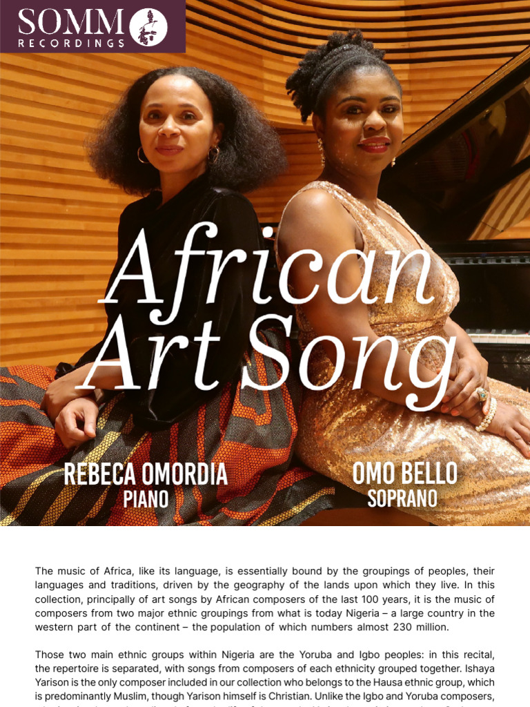 African Art Songs: Nigerian Composers | PDF | Musicology