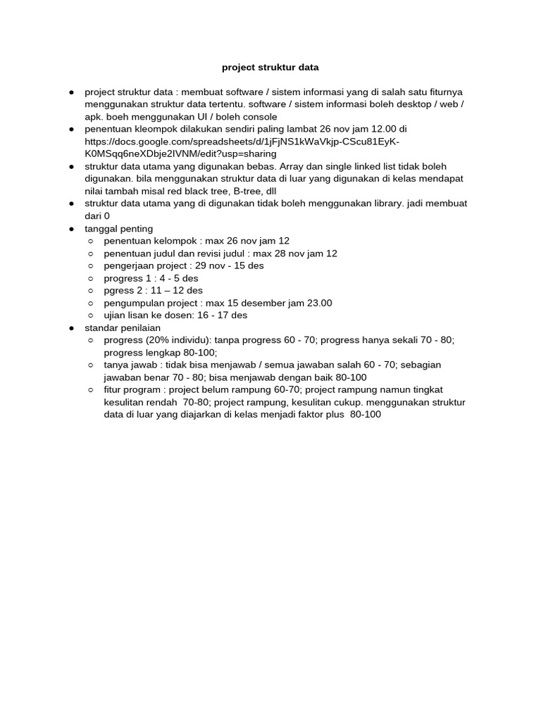 Project Struktur Data | PDF
