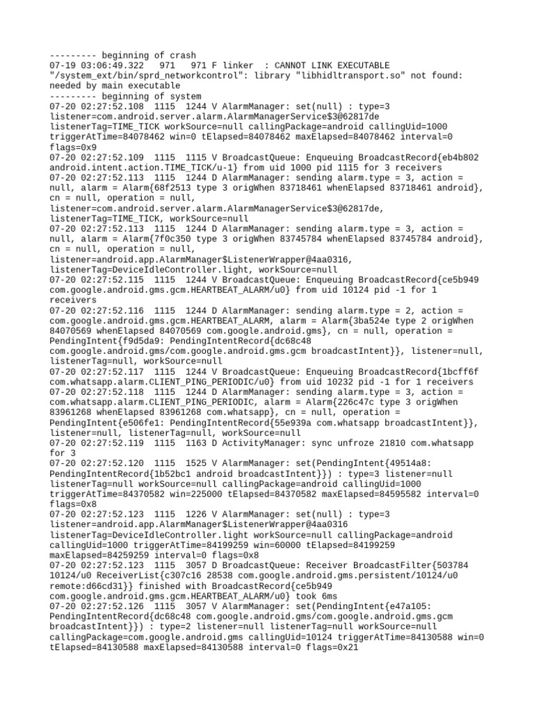 Standby Android Log 2025 0720 024054 | PDF | System Software | Utility Software