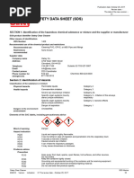 Safety Data Sheet: CIF Disinfectant Floor Cleaner | PDF | Occupational ...