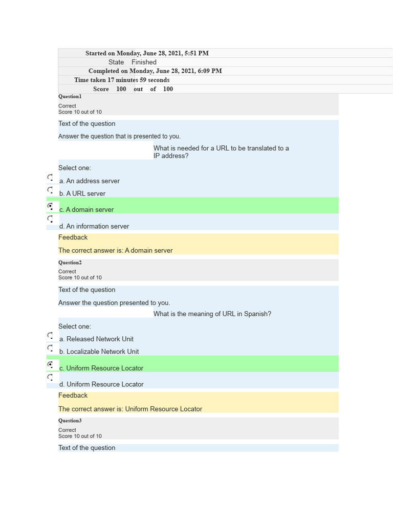 Internet and Network Operating Systems Exam Attempt 1 | PDF | Computer File | Computer Engineering