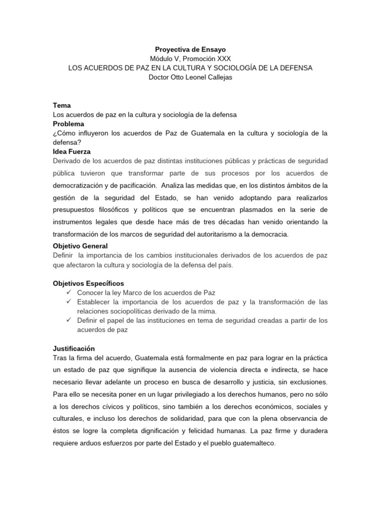 Proyectiva - Conflicto Armado (1007) | PDF