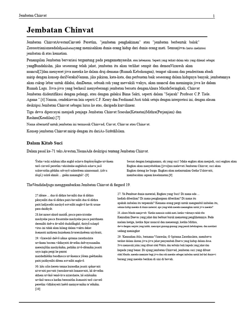 Jembatan Chinvat | PDF