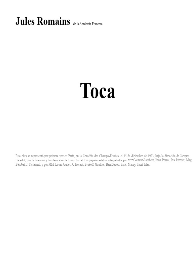 Knock - Texto Integral | PDF