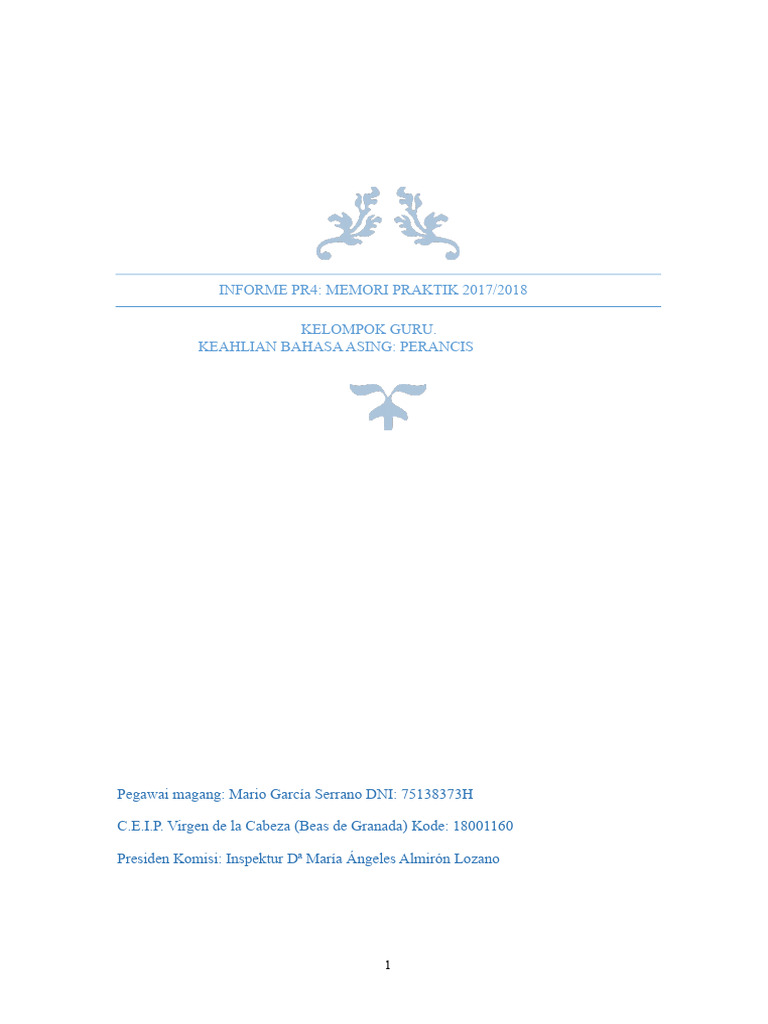 Memorandum Praktik 17-18 Akhir | PDF