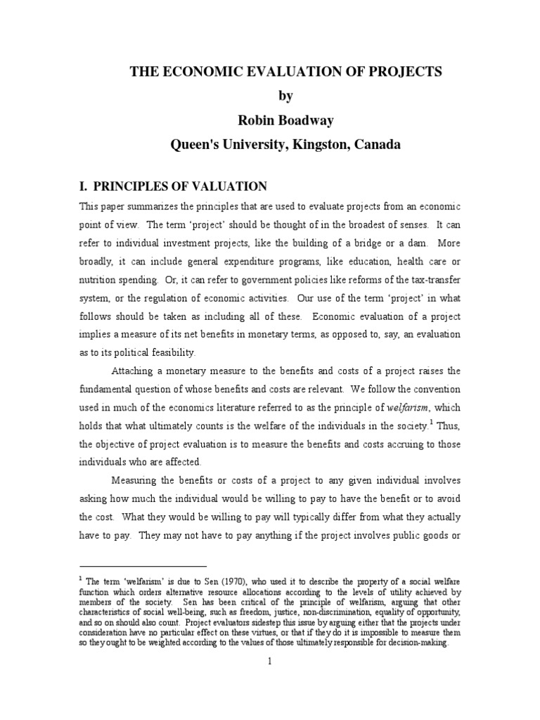 Economic Evaluation of Projects Explained | PDF | Net Present Value ...