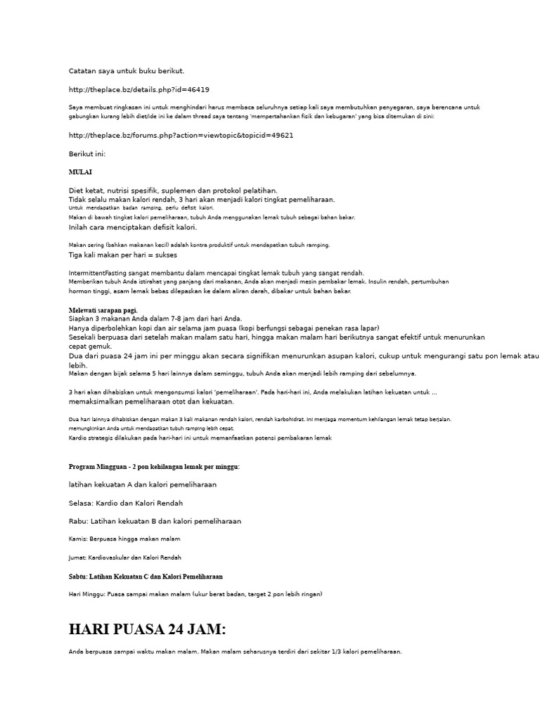 Catatan Program Pemotongan Kinobody Di | PDF