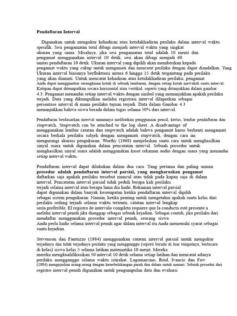 Pendaftaran Interval | PDF