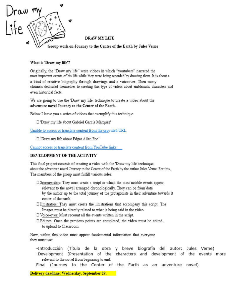 9 - Final Project - Journey To The Center of The Earth | PDF