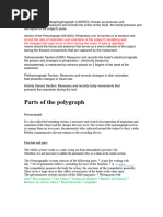 Parts and Functions of Polygraph Machine and Its Attachment | PDF ...