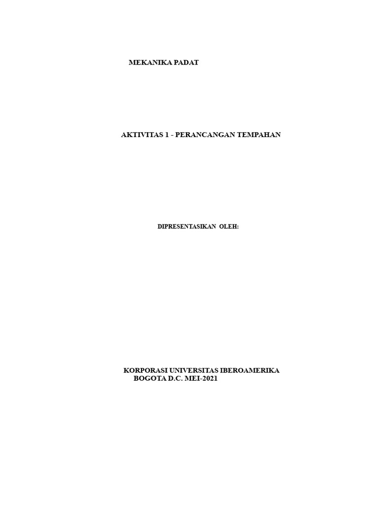 Aktivitas 1 - Desain Rangka (1) Martha | PDF