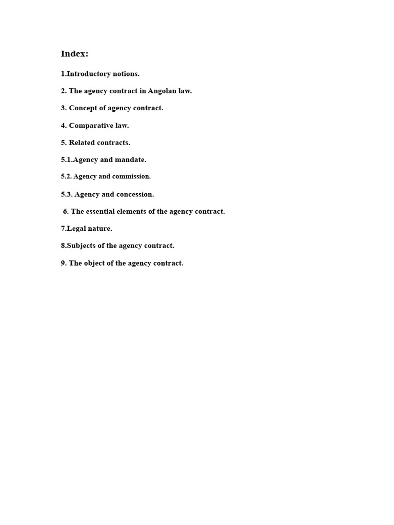 On Agency and Distribution Contract | PDF | Intermediary | Conveyancing
