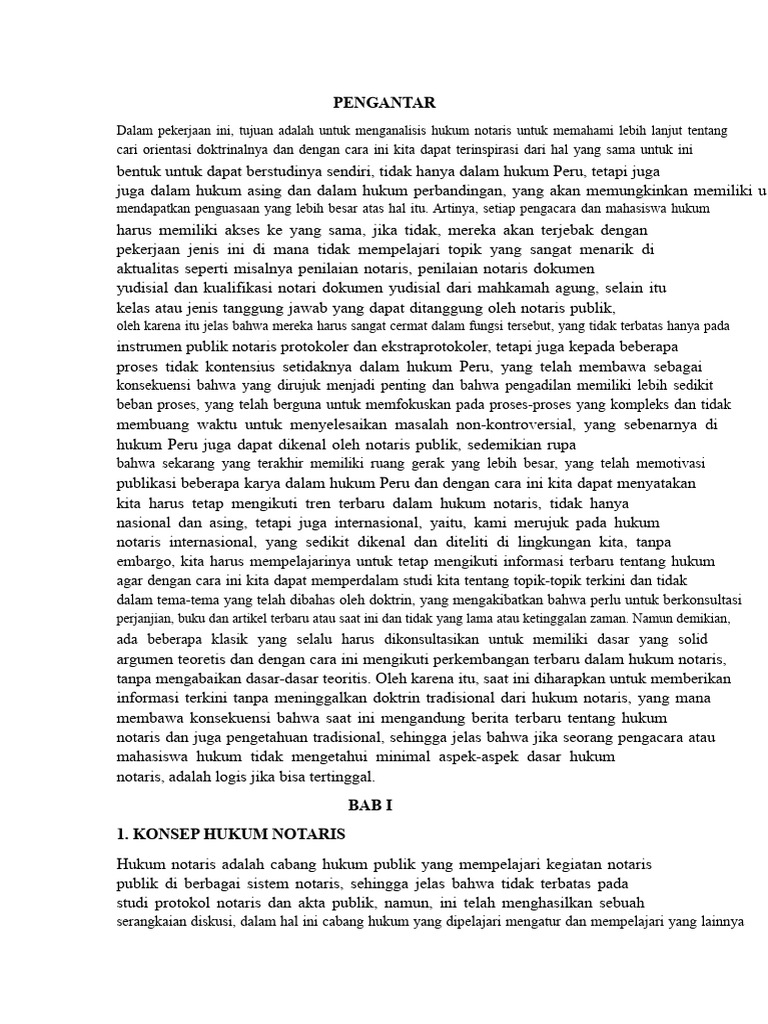 Analisis Hukum Notaris di Peru | PDF