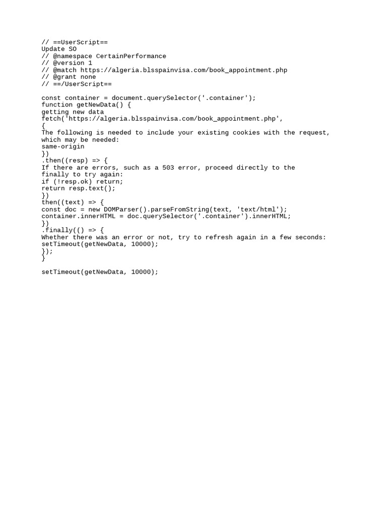 Error 502 503 504 BLS Scripts | PDF