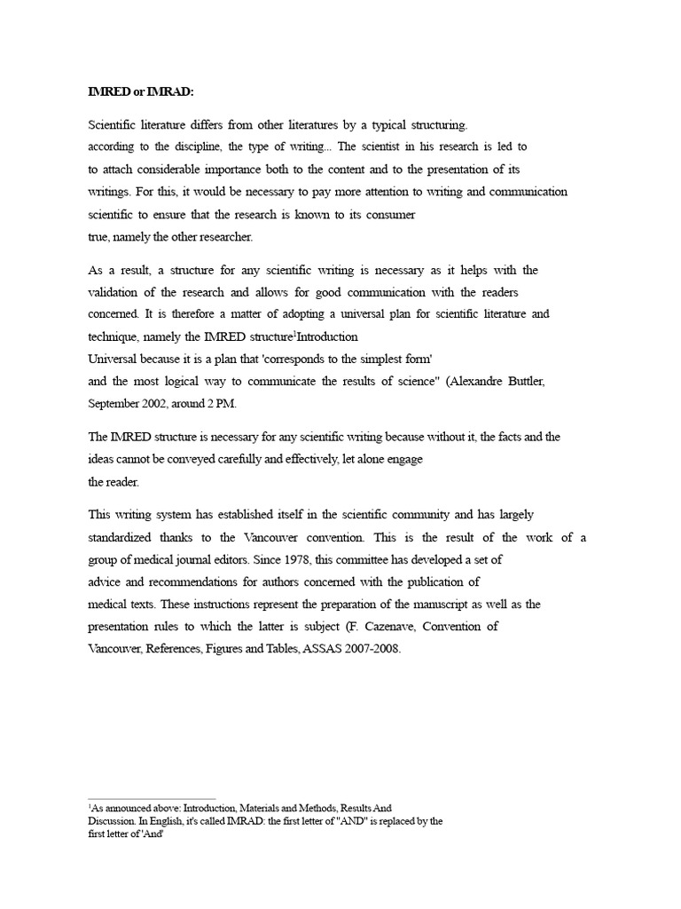 Imred or Imrad. Lamia Boukhanouche | PDF | Methodology | Science