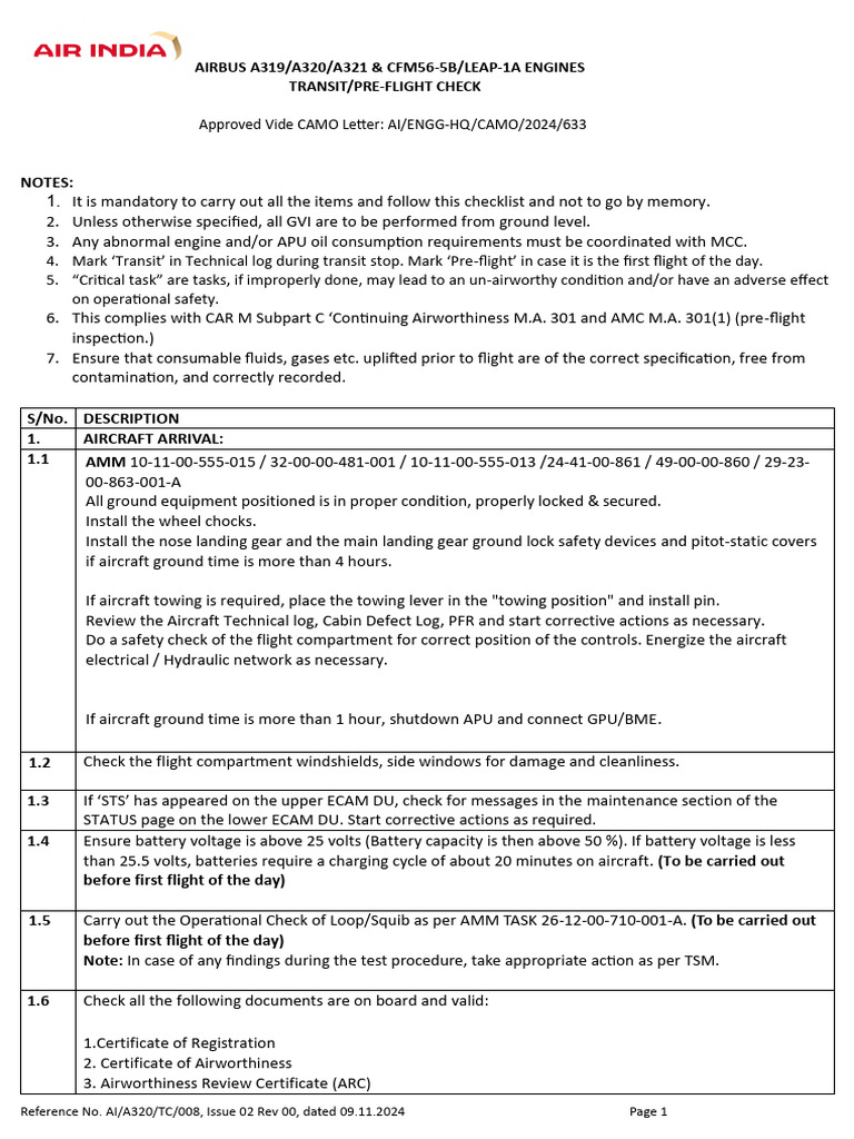 A320 Fam Transitpre-Flight Check and Edto PDSC Schedule | PDF ...