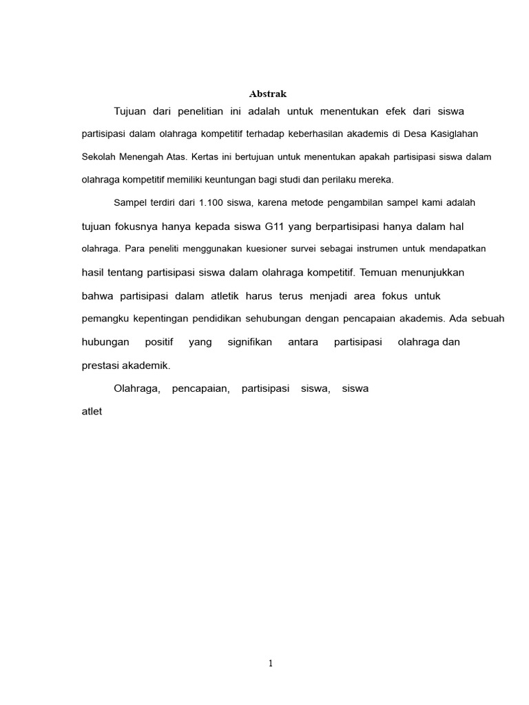 Dampak Partisipasi Siswa | PDF