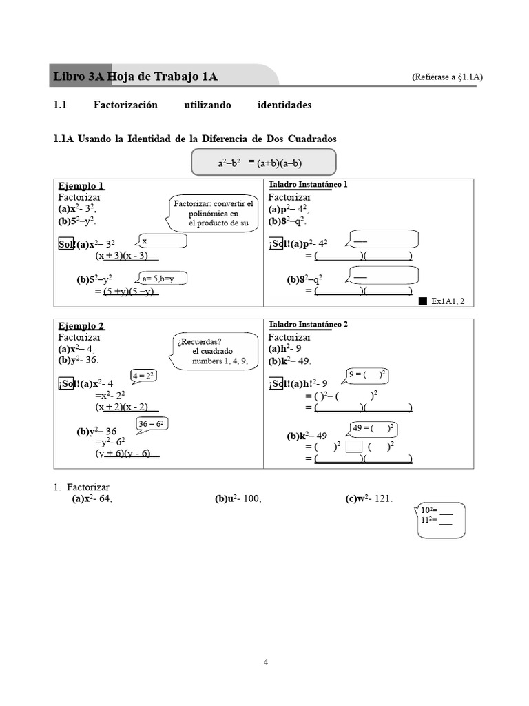 F3A 1 Más Sobre La Factorización de Polinomios | PDF | Factorización | Álgebra abstracta