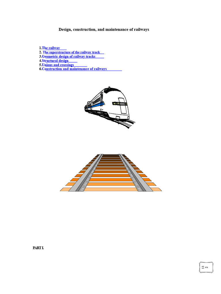 Railway Design and Maintenance Guide | PDF | Engines | Rail Transport
