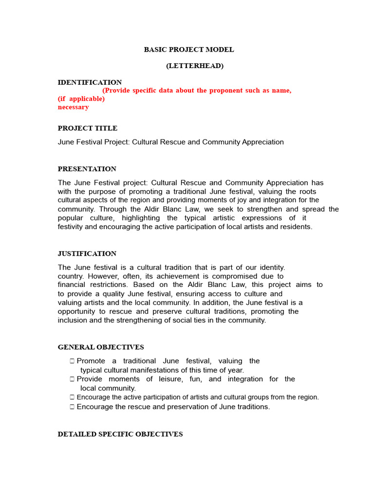 49 Junina Party Project Model | PDF
