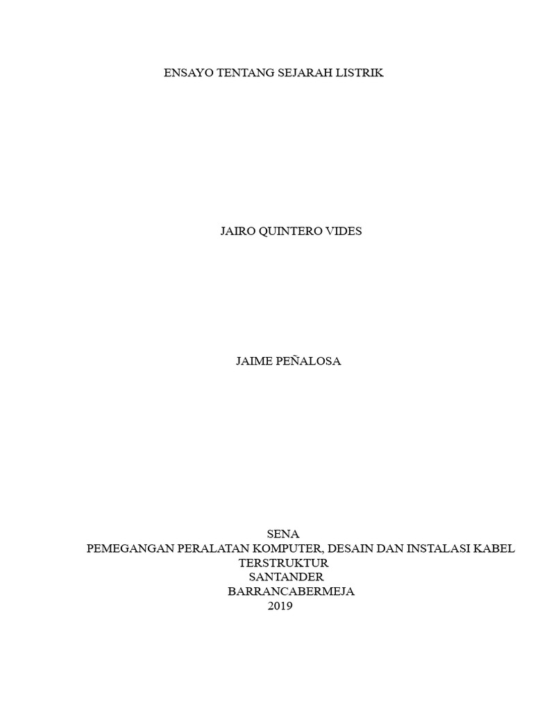 Sejarah dan Penemuan Listrik | PDF