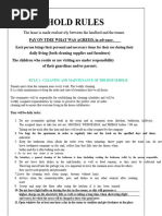 House Rules for Adults Living at Home | PDF | Roommate | Profanity