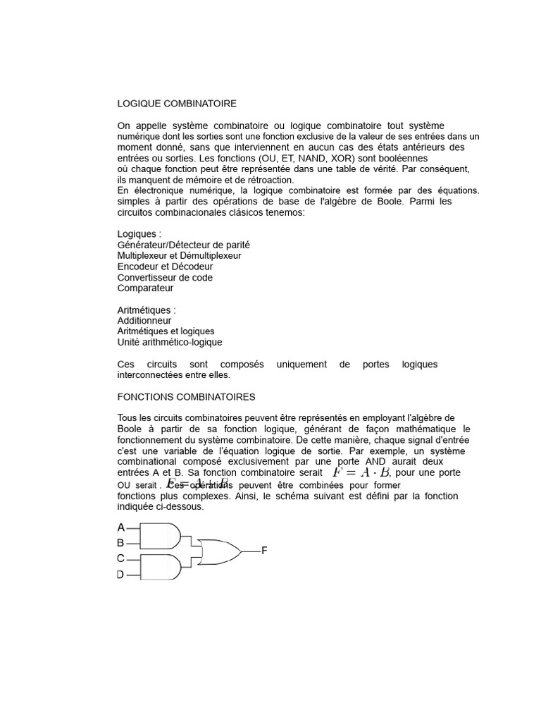 Introduction à la logique combinatoire | PDF | Logique mathématique ...