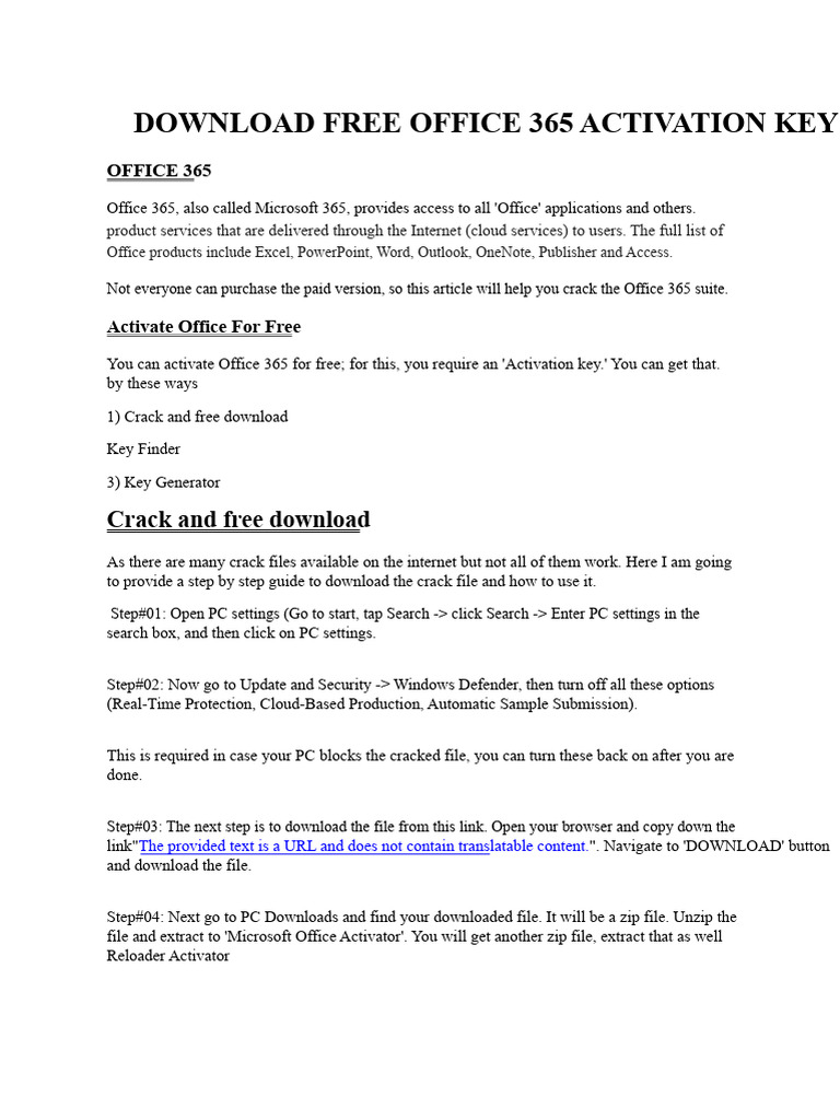 Office 365 Activation Key and Crack Free Download Full Version | PDF ...