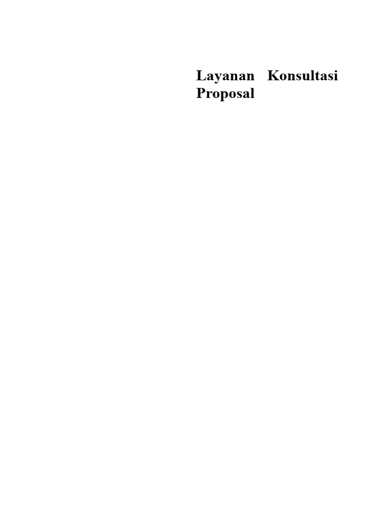 Layanan Konsultasi Proyek GENIVAR | PDF