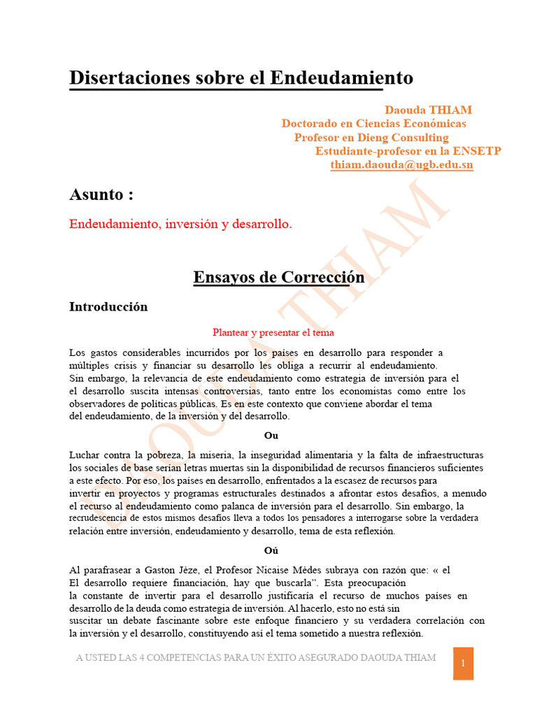 Endeudamiento Inversión Desarrollo CORREGIDO | PDF | Deuda | Ajuste ...