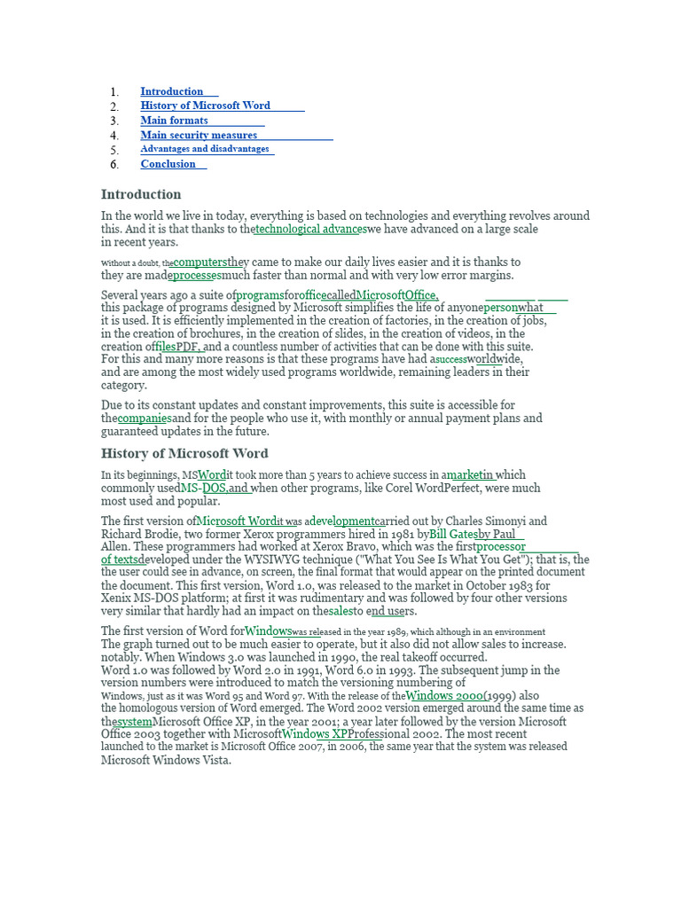 Introduction To Microsoft Word 2020 | PDF | Microsoft Word | File Format