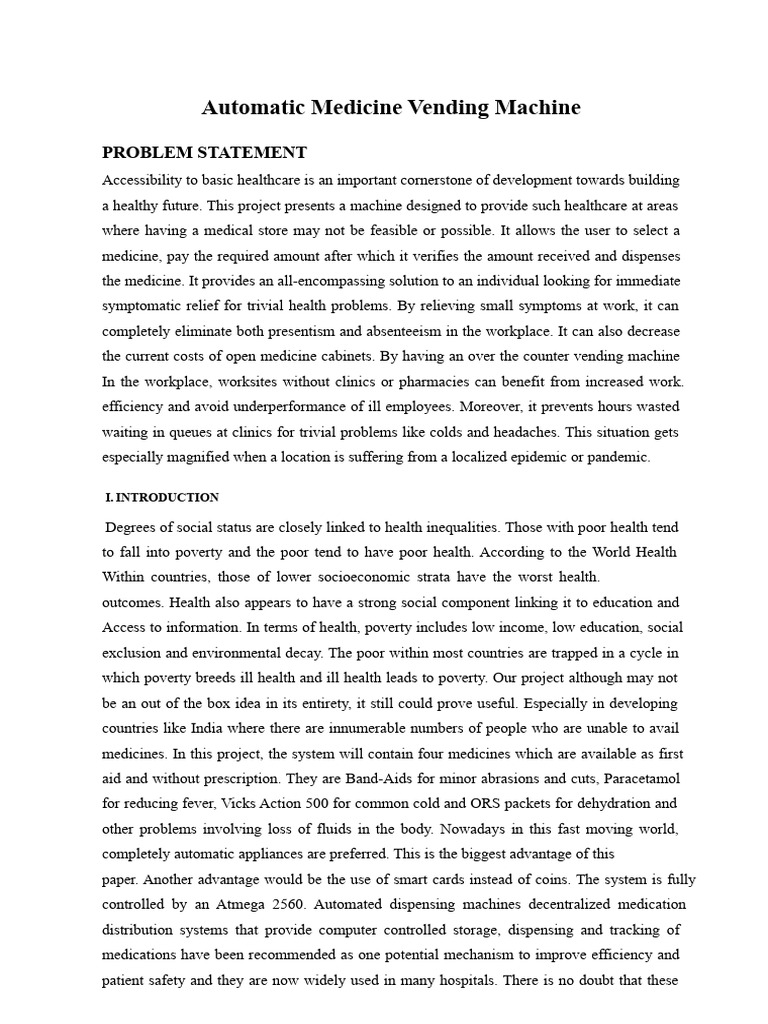 Automatic Medicine Vending Machine | PDF | Radio Frequency Identification | Amplifier