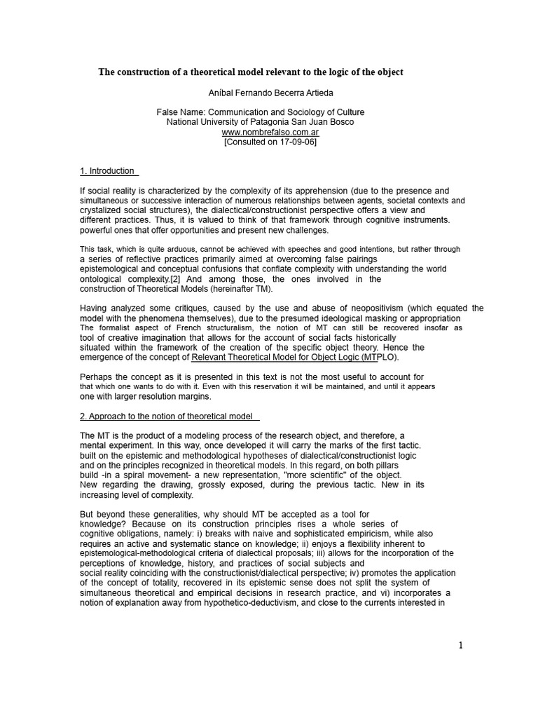BECERRA.A-1 - Construction of Relevant Theoretical Model 170906 | PDF ...