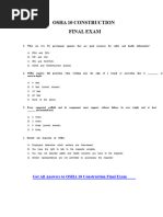 OSHA 30 Construction Final Test Answer Key | PDF | Occupational Safety ...