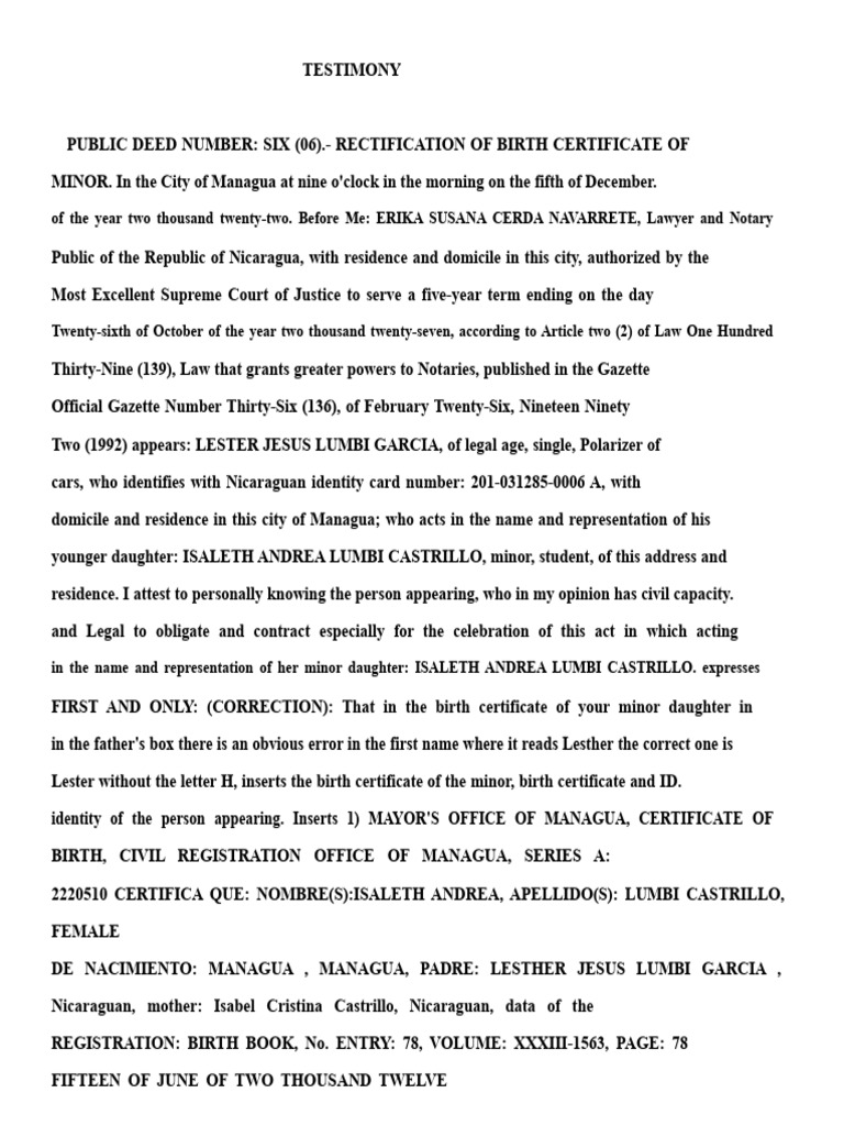 Correction of Record | PDF | Birth Certificate | Justice