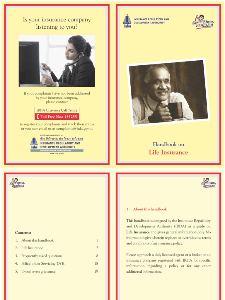 Life Insurance Handbook and Grievance Guide | PDF | Life Insurance ...