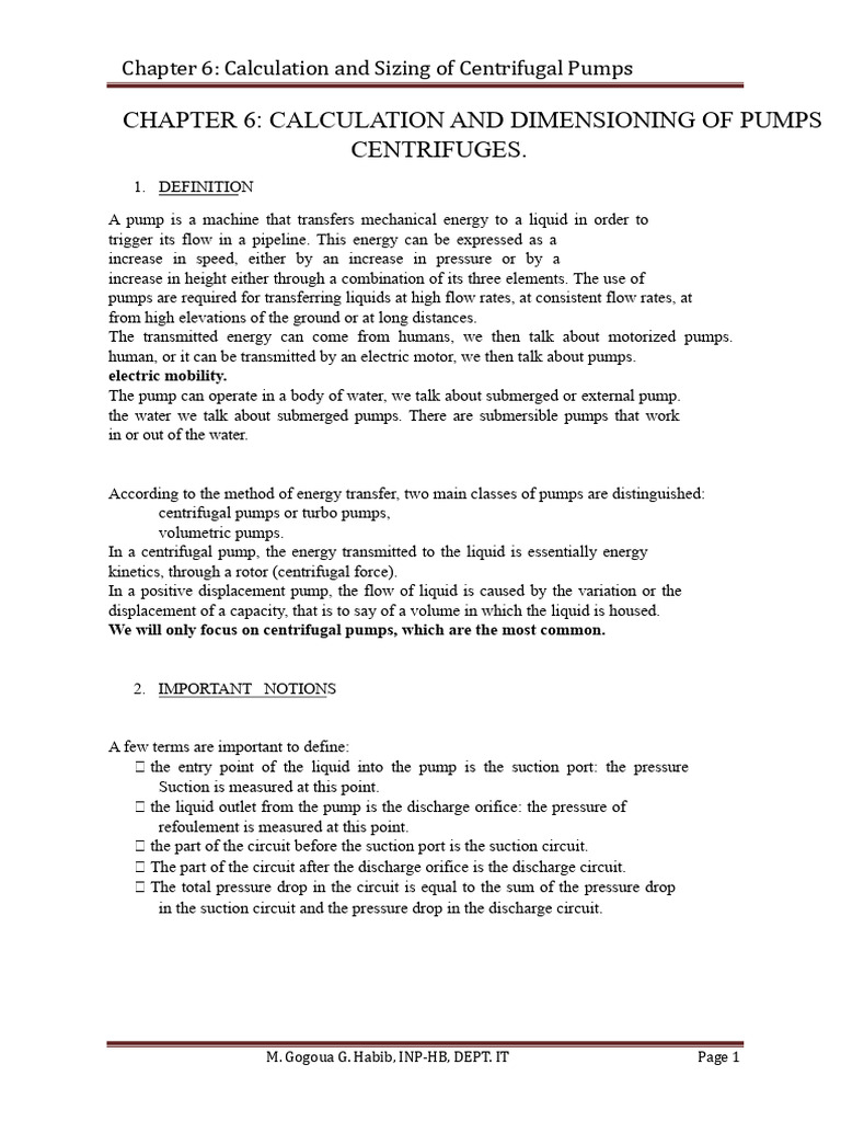 Centrifugal Pump Calculation Guide | PDF | Pump | Fluid Dynamics