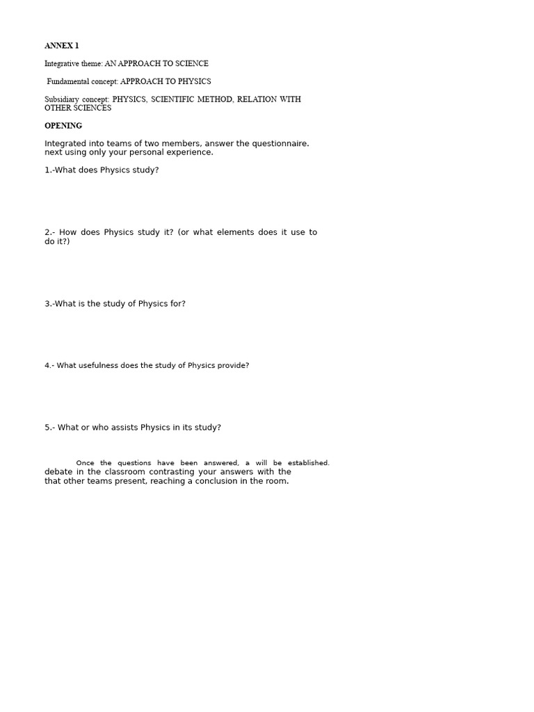 Understanding Physics: Concepts and Methods | PDF | Physics | Axiom