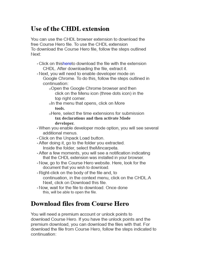 Use of The CHDL Extension | PDF | Menu (Computing) | Icon (Computing)