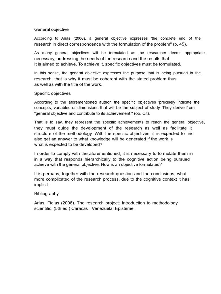 Research Objectives: Formulation Guide | PDF | Methodology | Knowledge