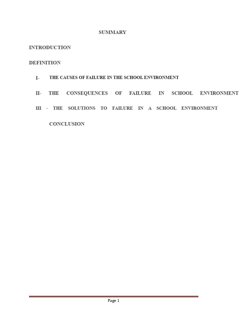 Causes and Solutions for School Failure | PDF | Self Esteem | Anxiety