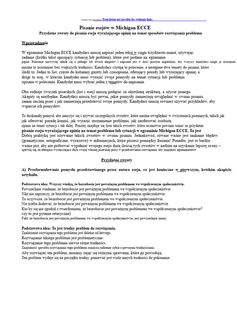 Problem Solving Essay Phrases PDF | PDF