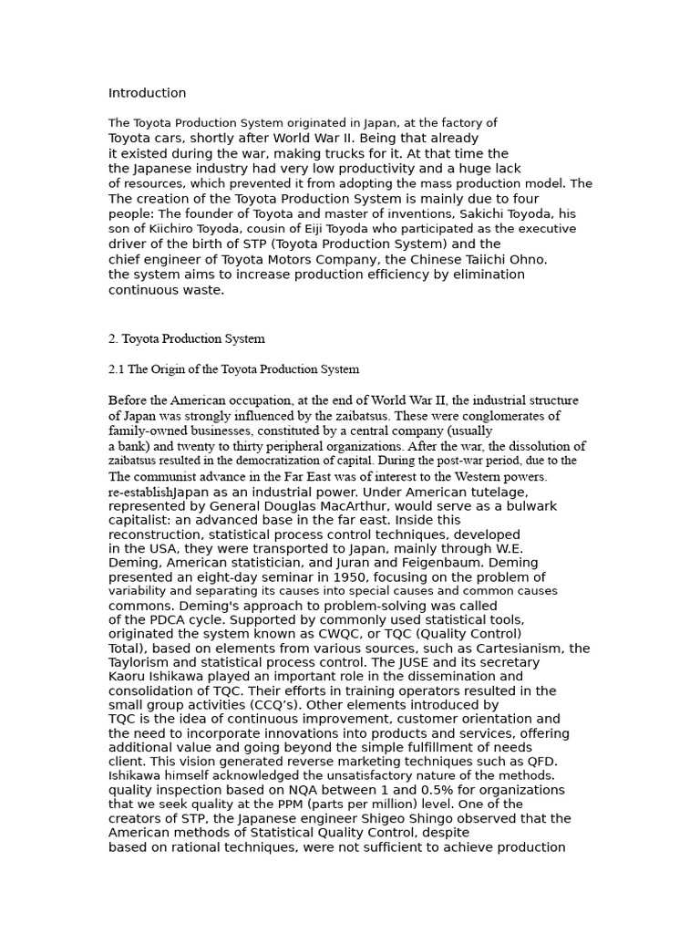 Toyota Production System - Shigeo Shingo | PDF | Lean Manufacturing | Toyota