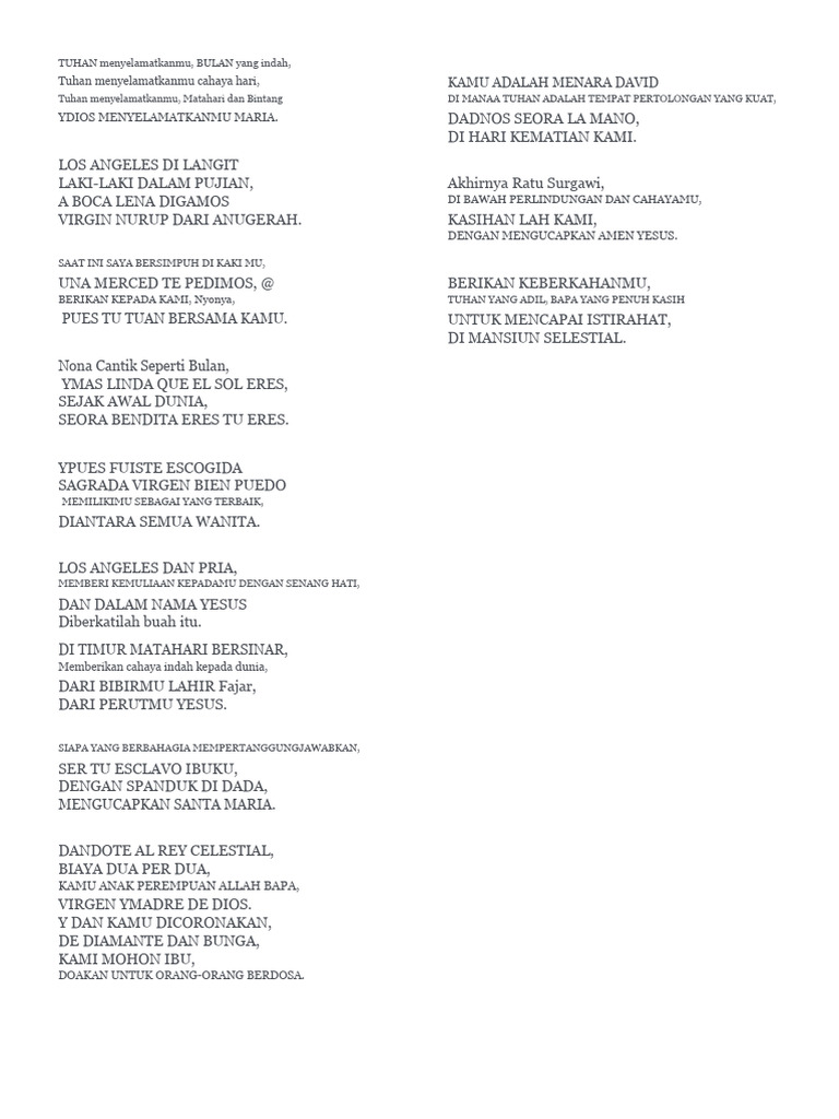 Tuhan menyelamatkanmu, bulan yang indah | PDF